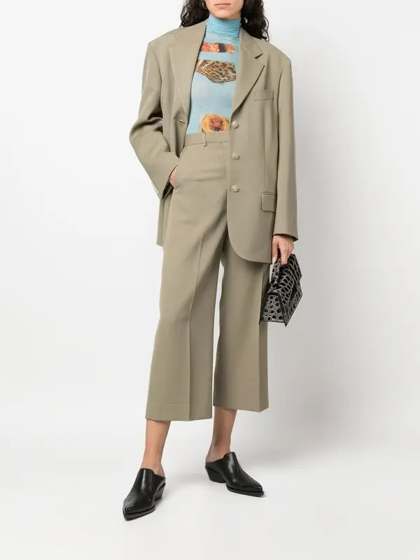 Acne Studios Cropped Straight-leg Trousers