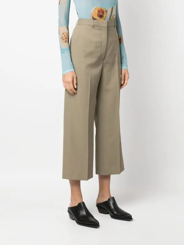 Acne Studios Cropped Straight-leg Trousers