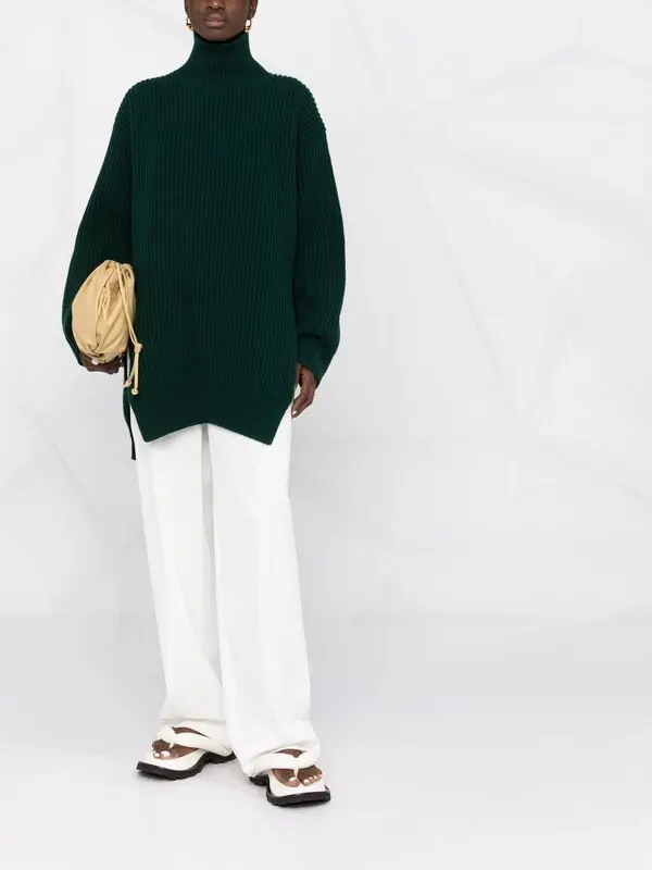 JIL SANDER Roll-neck Ribbed-knit Jumper