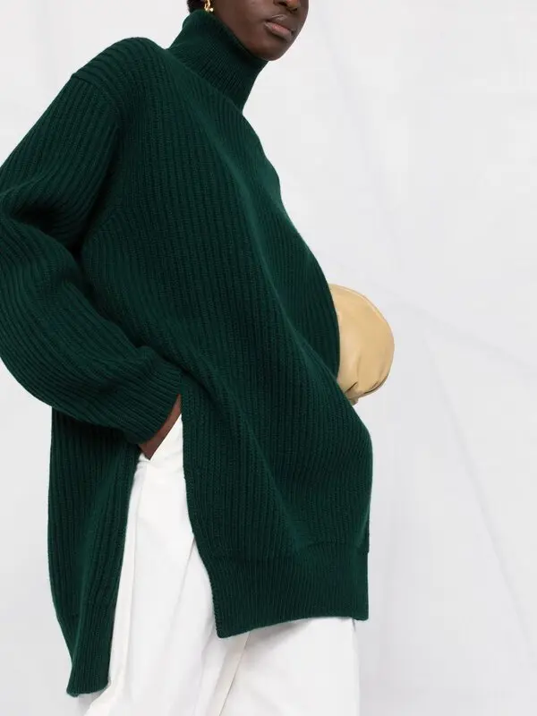 JIL SANDER Roll-neck Ribbed-knit Jumper