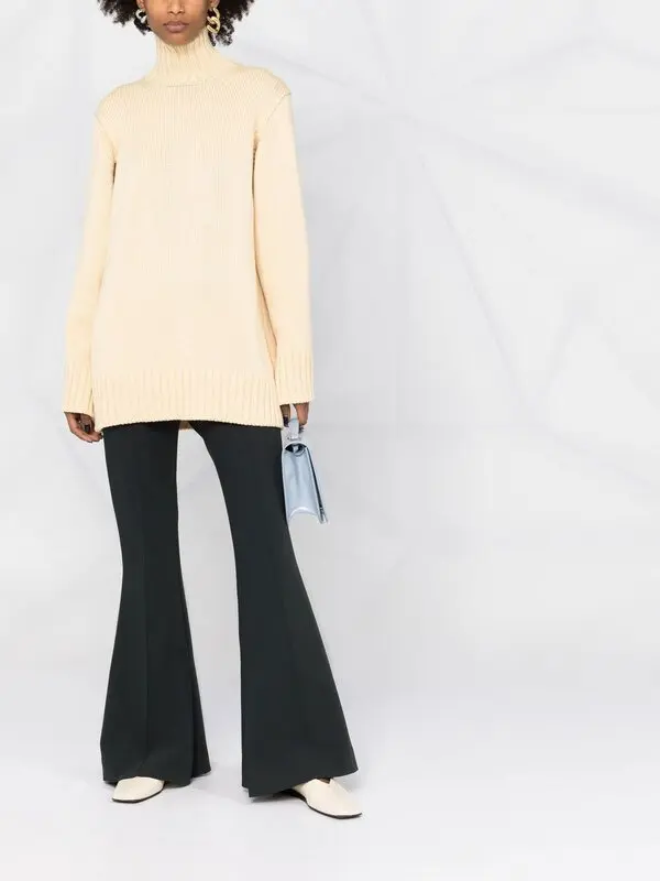 JIL SANDER Slit-sleeves High-neck Jumper