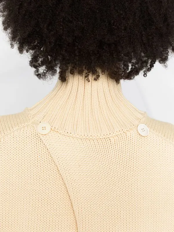 JIL SANDER Slit-sleeves High-neck Jumper