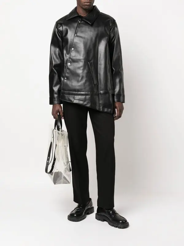 BLACK COMME DES GARÇONS Artificial Leather Jacket