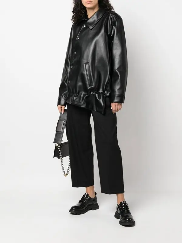 BLACK COMME DES GARÇONS Artificial Leather Jacket