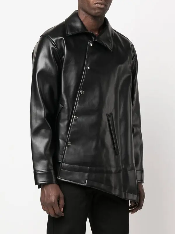 BLACK COMME DES GARÇONS Artificial Leather Jacket