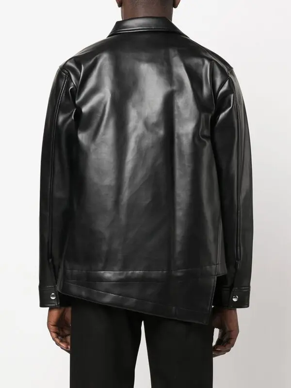 BLACK COMME DES GARÇONS Artificial Leather Jacket