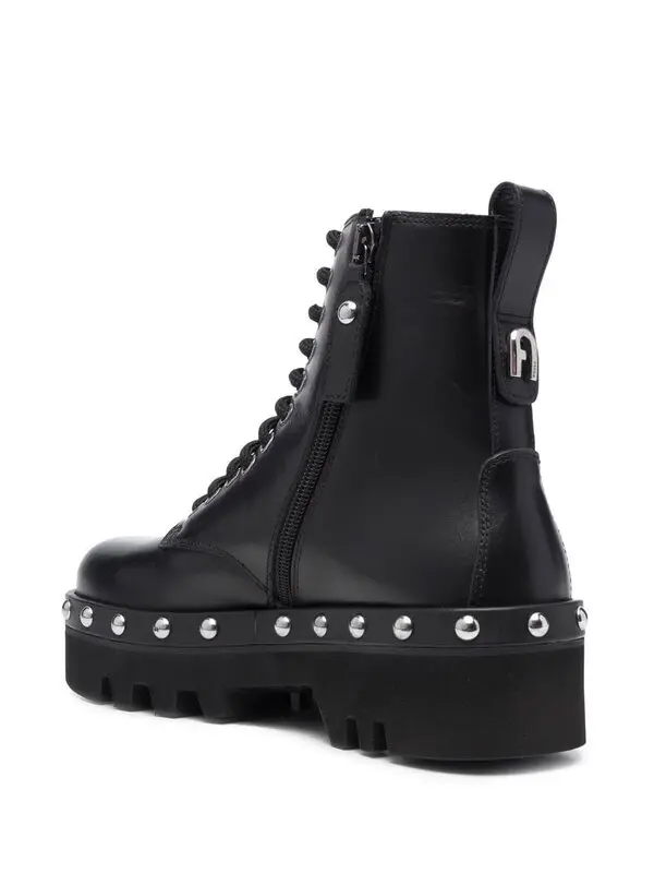 Furla Studded Lace-up Boots