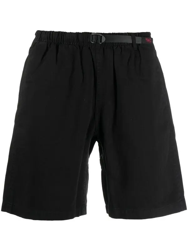 Gramicci Belted Cotton Shorts - Black