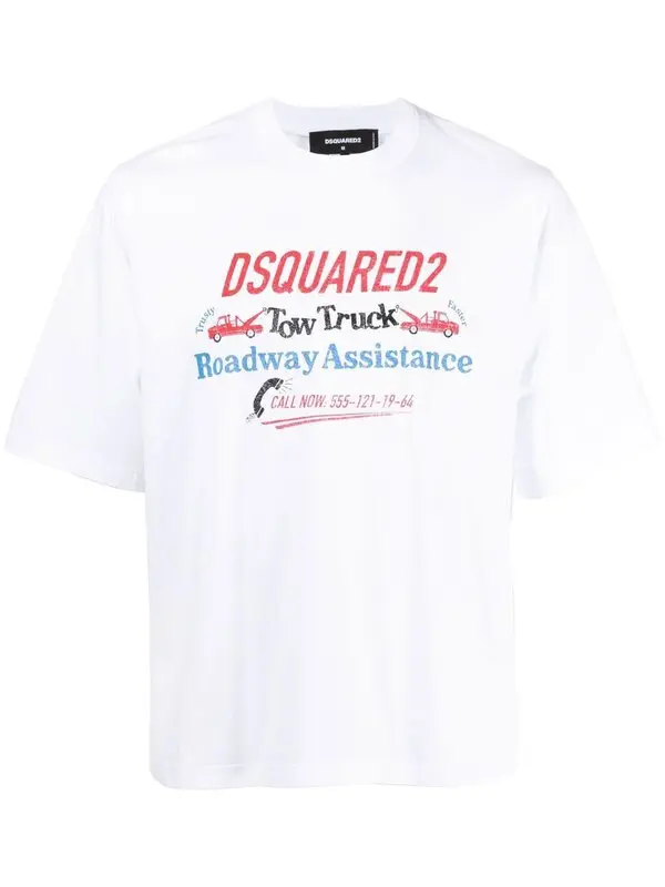 Dsquared2 Logo-print Cotton T-shirt - White