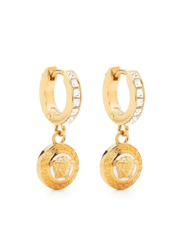Versace Medusa-embellished Hoop Earrings