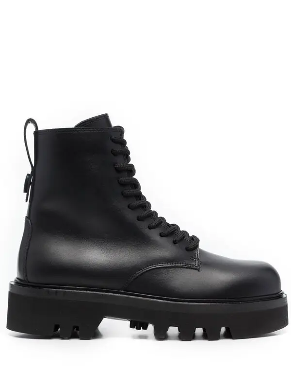 Furla Leather Lace-up Boots
