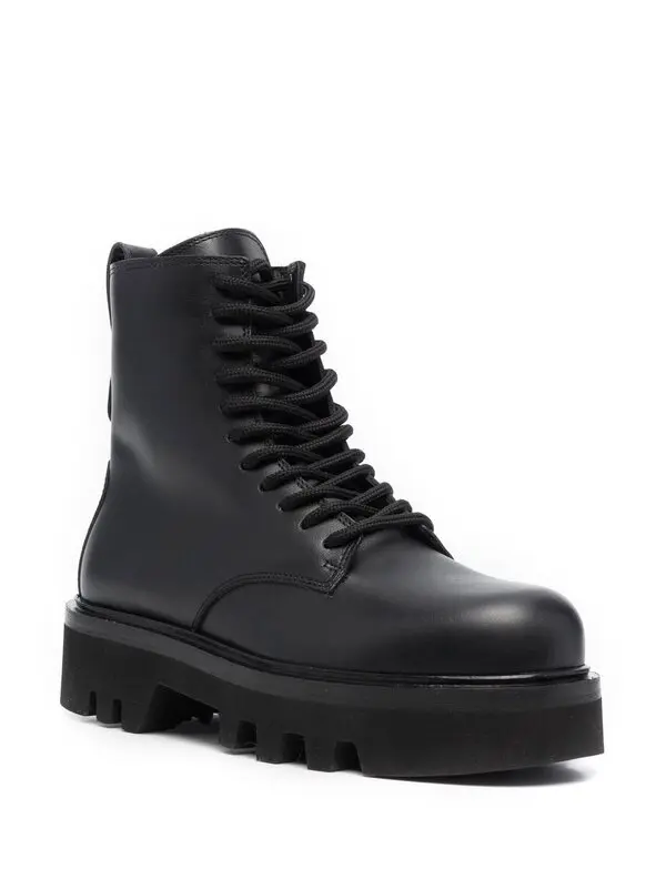 Furla Leather Lace-up Boots
