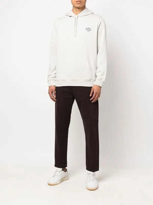 A.p.c. Logo-print Pullover Hoodie