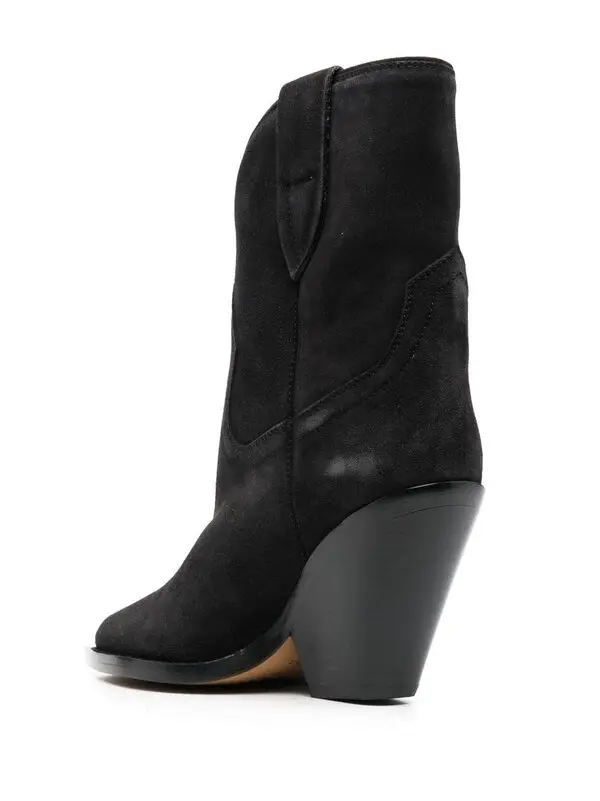 Isabel Marant Étoile Leyane 90mm Suede Boots - Black