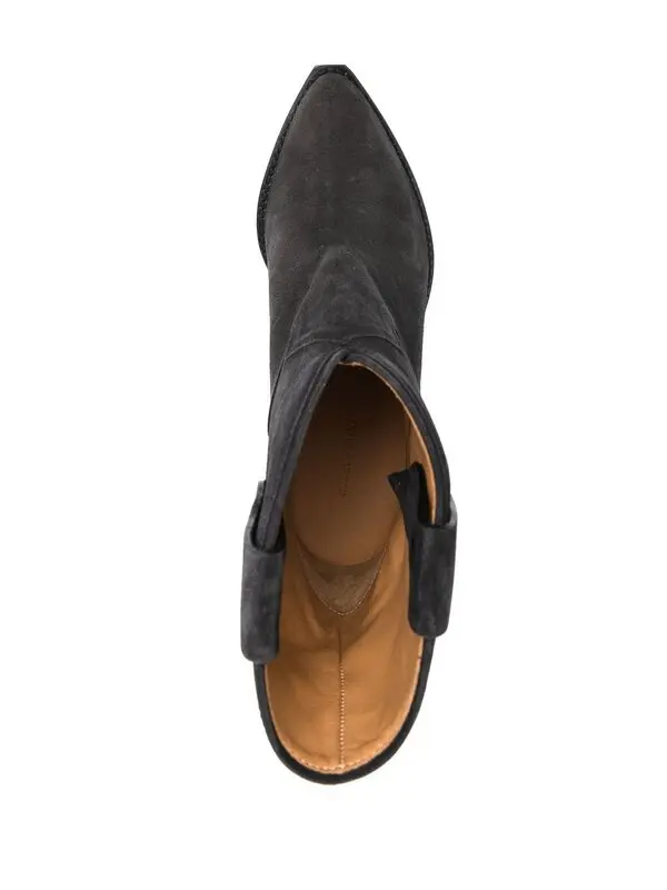 Isabel Marant Étoile Leyane 90mm Suede Boots - Black