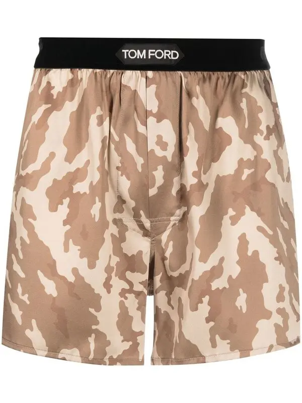 TOM FORD Camouflage Boxer Briefs - Brown