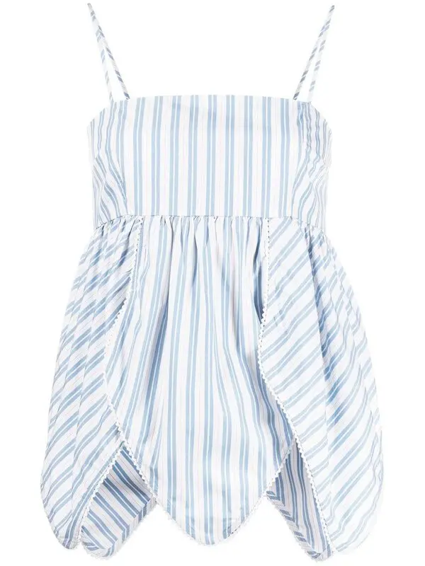 GANNI Babydoll Tulip Top