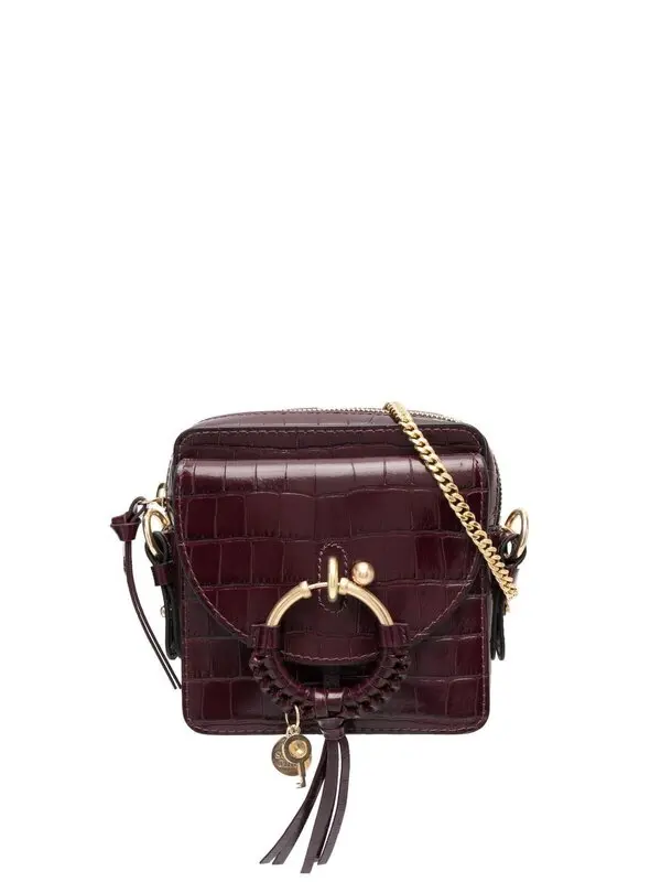 See By Chloé Faye Crocodile-embossed Camera Bag