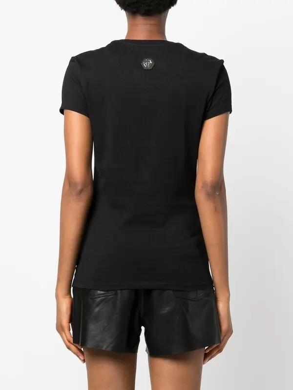 Philipp Plein Skeleton Print T-shirt - Black