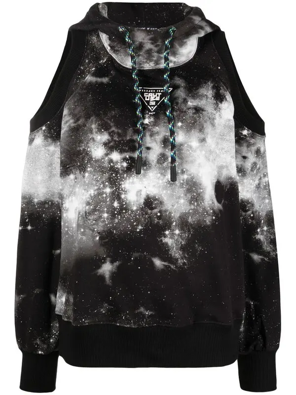 Versace Tie-dye Cut-out Hoodie