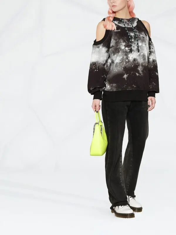 Versace Tie-dye Cut-out Hoodie