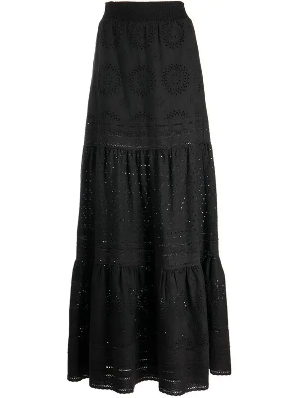 Alice + Olivia Reise Tiered Maxi Skirt