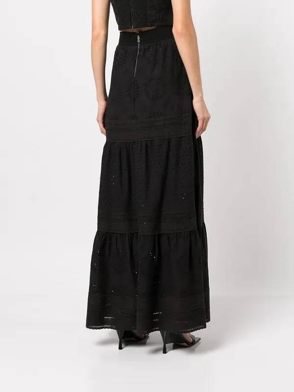 Alice + Olivia Reise Tiered Maxi Skirt