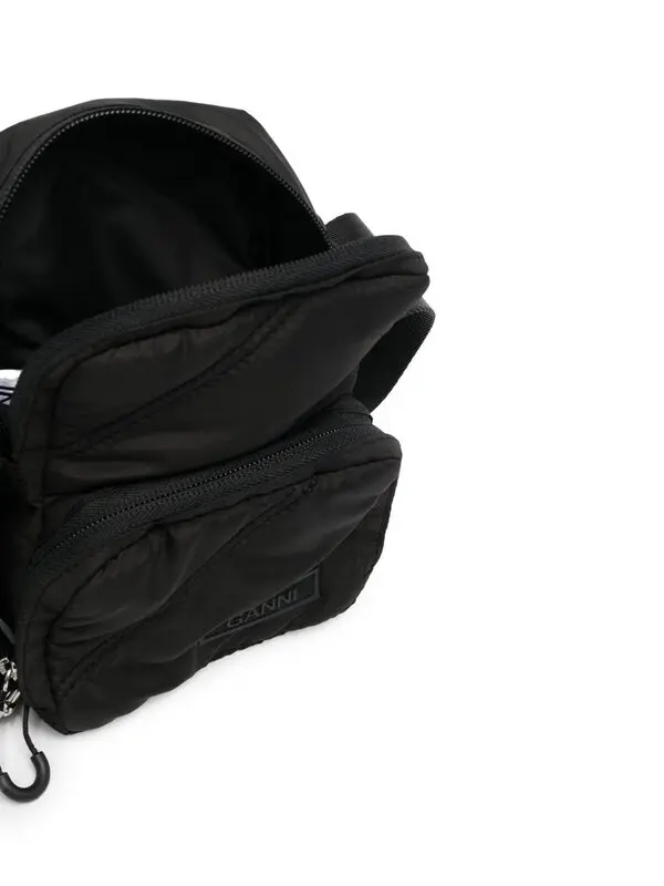 GANNI Quilted Tech Crossbody Bag