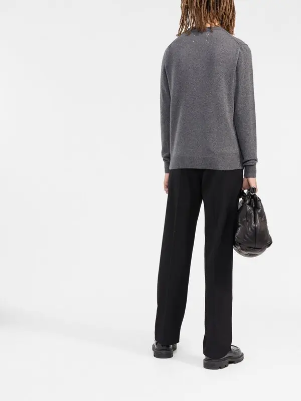 MAISON MARGIELA Crew-neck Cashmere Sweater - Grey
