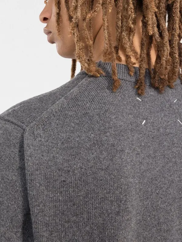 MAISON MARGIELA Crew-neck Cashmere Sweater - Grey