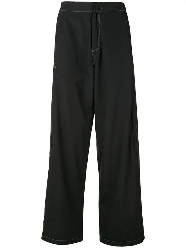 COUNTY OF MILAN Wide Leg Trousers - 1001 Black White
