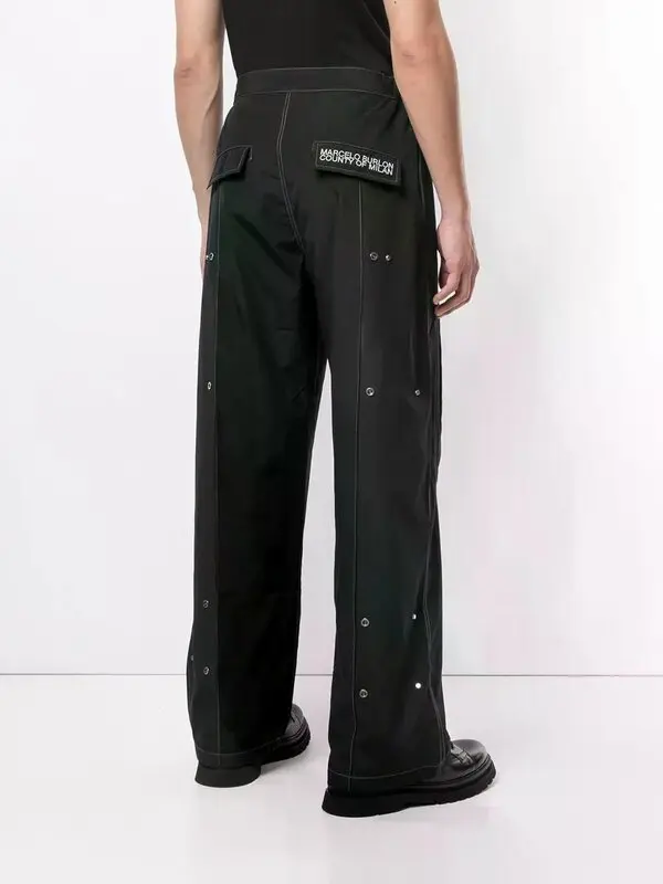 COUNTY OF MILAN Wide Leg Snap Trousers