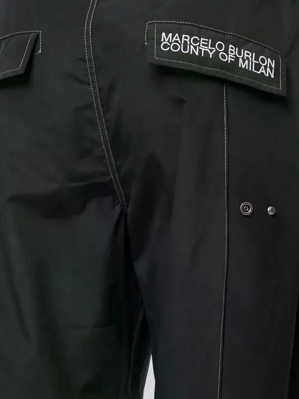 COUNTY OF MILAN Wide Leg Snap Trousers