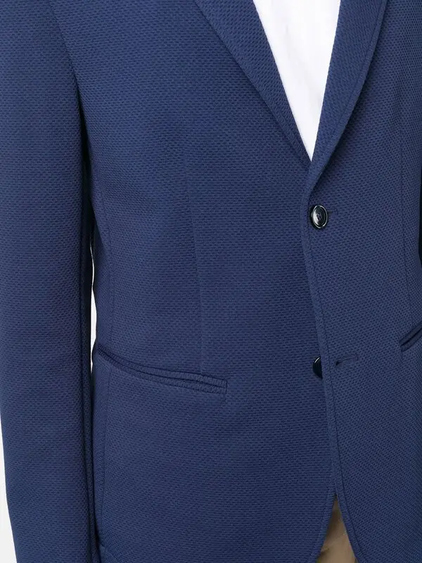 DANIELE ALESSANDRINI Fitted Single-breasted Button Blazer