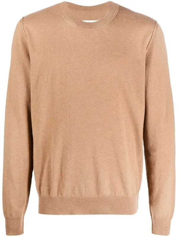 MAISON MARGIELA Crew-neck Cashmere Sweater - Brown