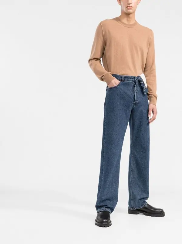 MAISON MARGIELA Crew-neck Cashmere Sweater - Brown