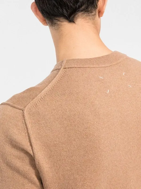 MAISON MARGIELA Crew-neck Cashmere Sweater - Brown