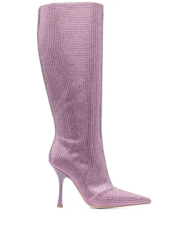 Liu Jo Rhinestone-embellished Knee-high Boots