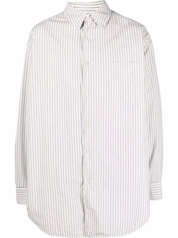 MAISON MARGIELA Stripe-print Padded Shirt