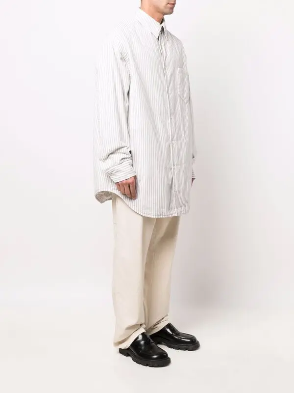 MAISON MARGIELA Stripe-print Padded Shirt