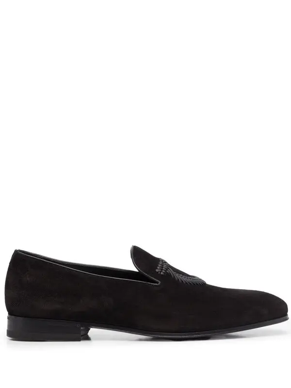 FERRAGAMO Libero Slip-on Loafers - Black