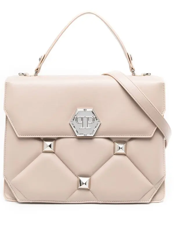 Philipp Plein Quilted Leather Top-handle Bag
