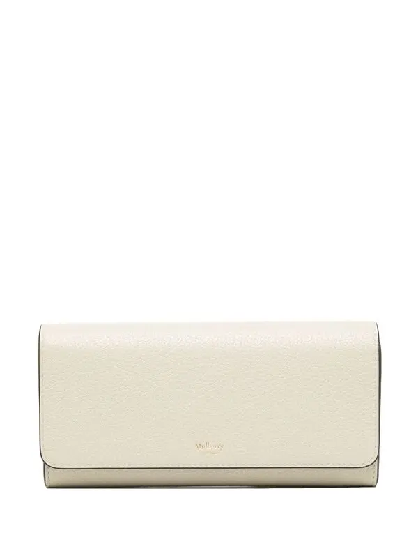 Mulberry Continental Classic Grain Wallet - White