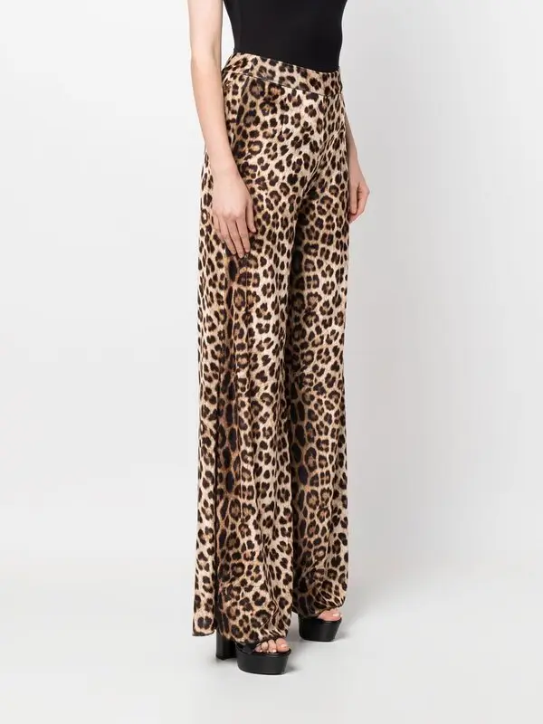 Philipp Plein Leopard-print Flared Trousers