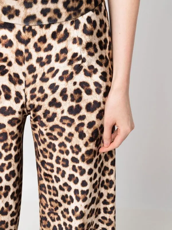 Philipp Plein Leopard-print Flared Trousers