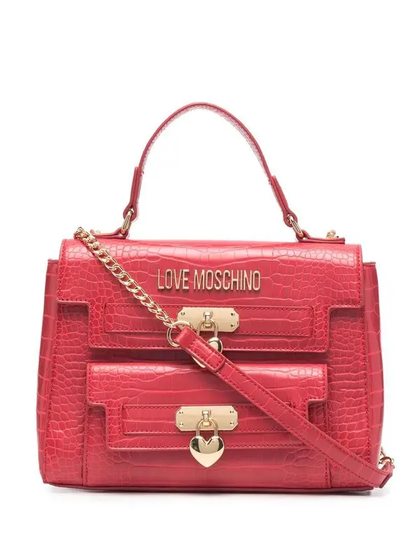 Moschino Crocodile-embossed Tote Bag