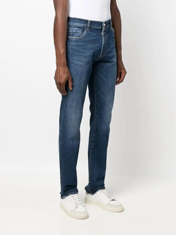 BILLIONAIRE Straight-cut Jeans With Logo Patch