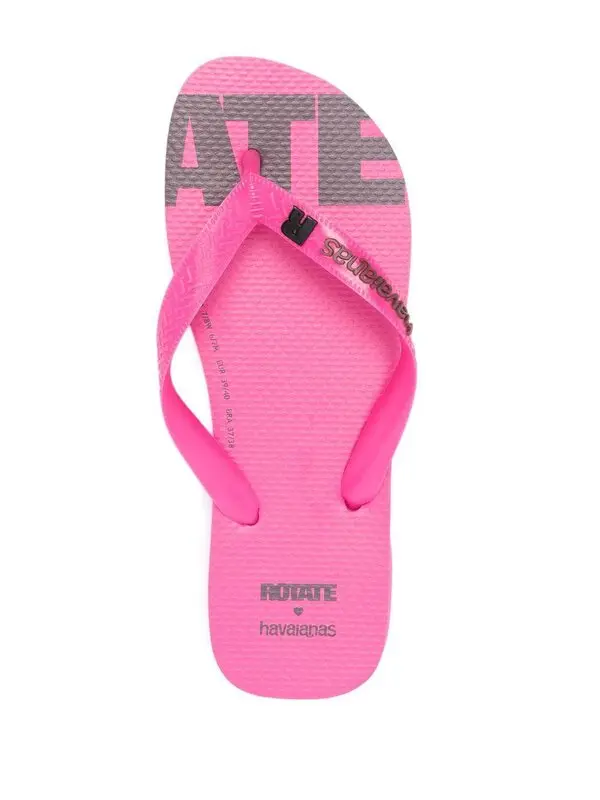 ROTATE BY BIRGER CHRISTENSEN Logo-print Flat Flip-flops