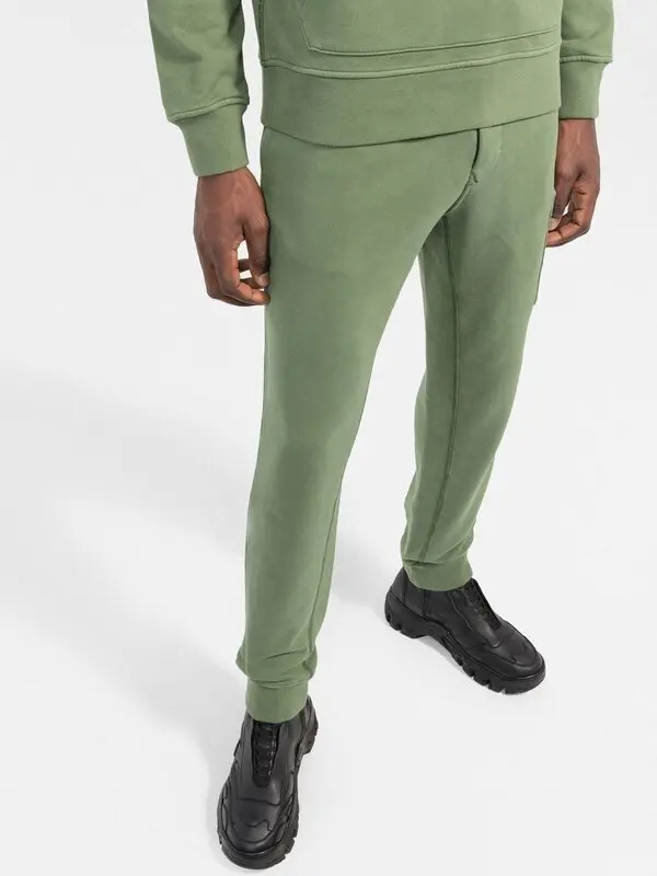 Stone Island Tapered Fleece Track Trousers - Green