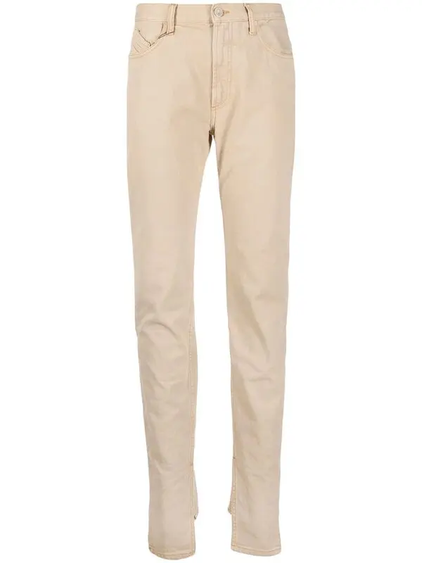 Attico Slit-hem Straight-leg Jeans
